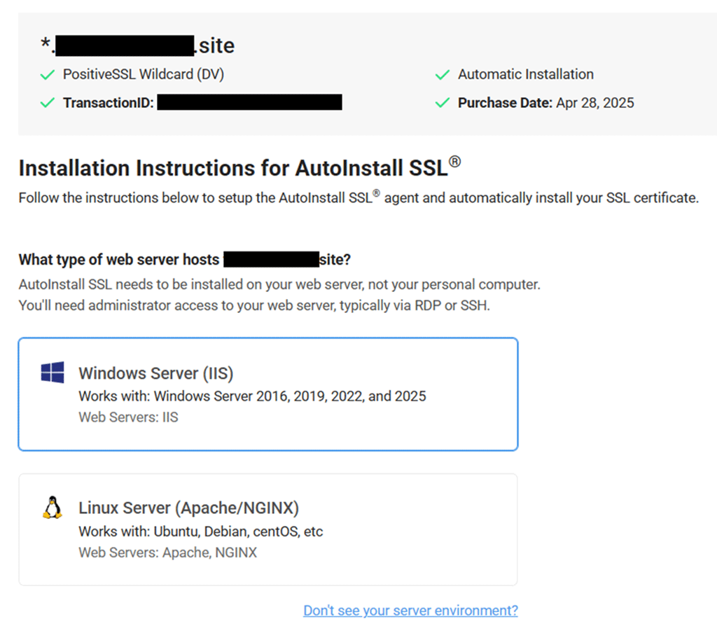 How to Install a Wildcard SSL Certificate on Windows Server 2025 (IIS)