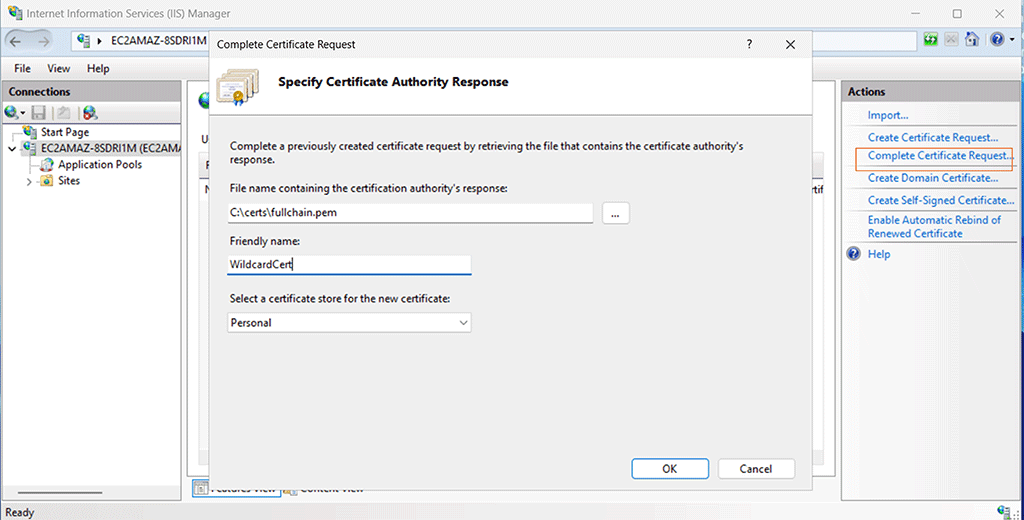 How to Install a Wildcard SSL Certificate on Windows Server 2025 (IIS)