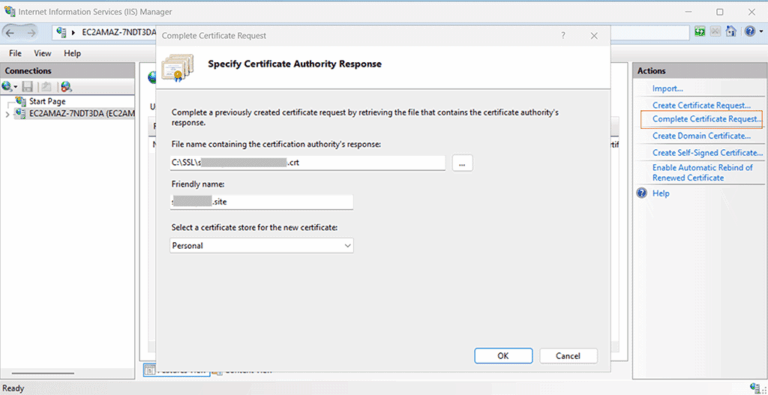 How to Install an SSL Certificate on IIS Windows Server 2016