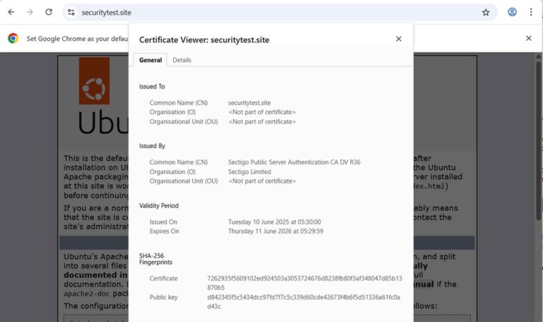 How to Install & Configure an SSL Certificate on an Apache2 Web Server (Ubuntu)
